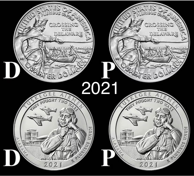 2021 AMERICA NATIONAL HISTORICAL PARK CROSSING THE DELAWARE QUARTERS ...
